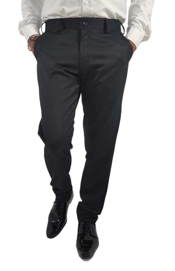 Stylish and Comfortable Black Slim Fit Formal Trousers for Men